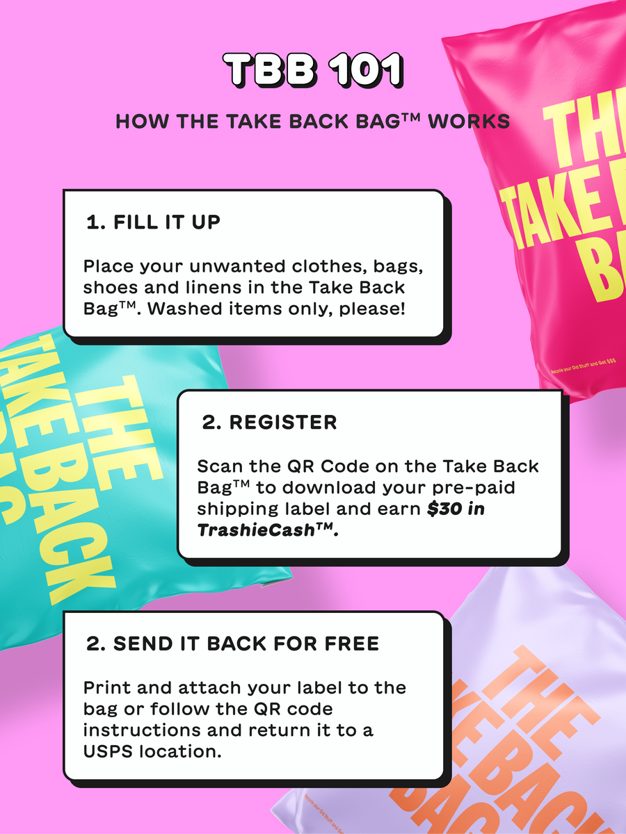 Take Back Bag Rainbow 3 Pack – For Days