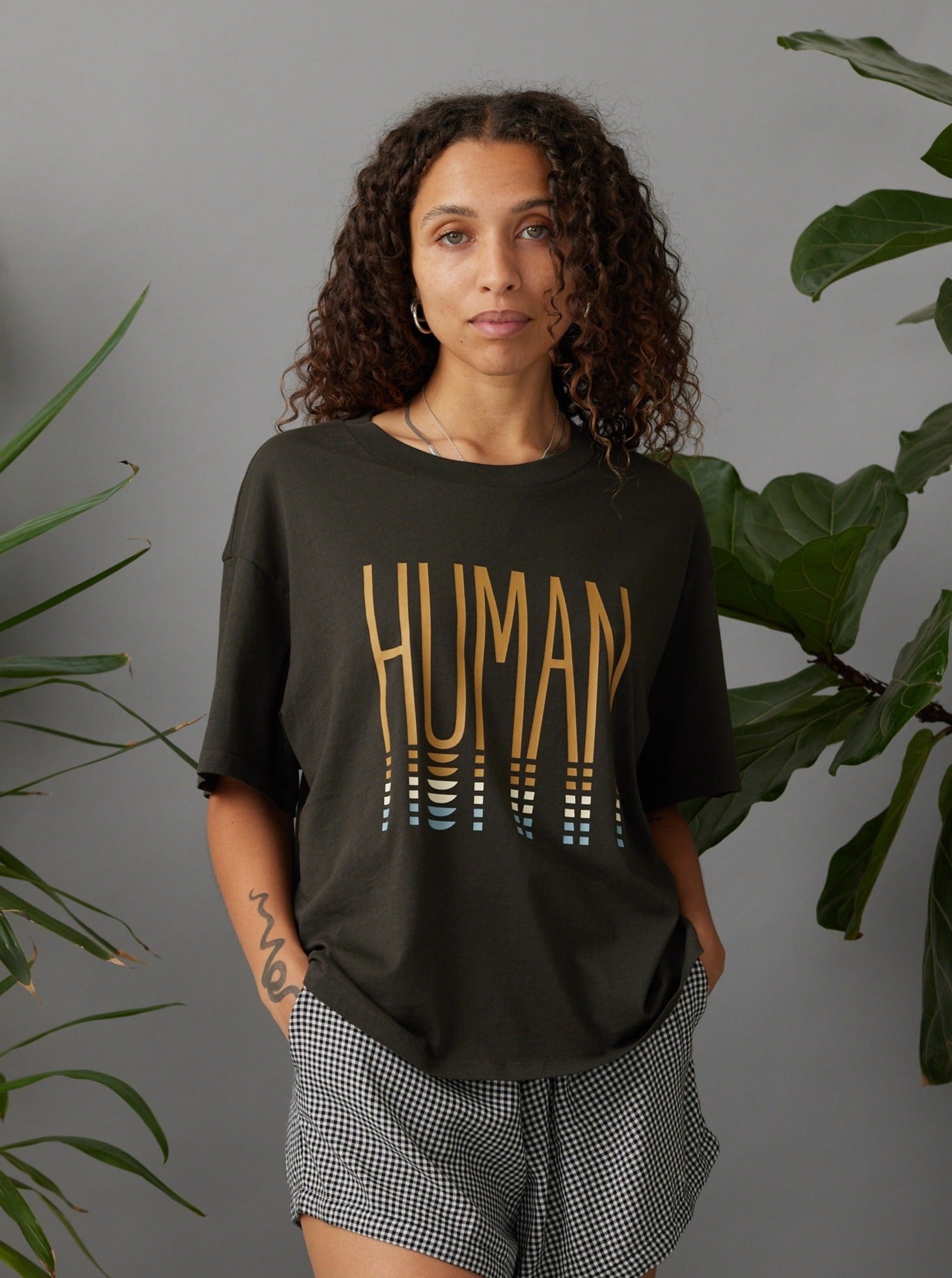 Human Reflection Tee - Washed Black – For Days