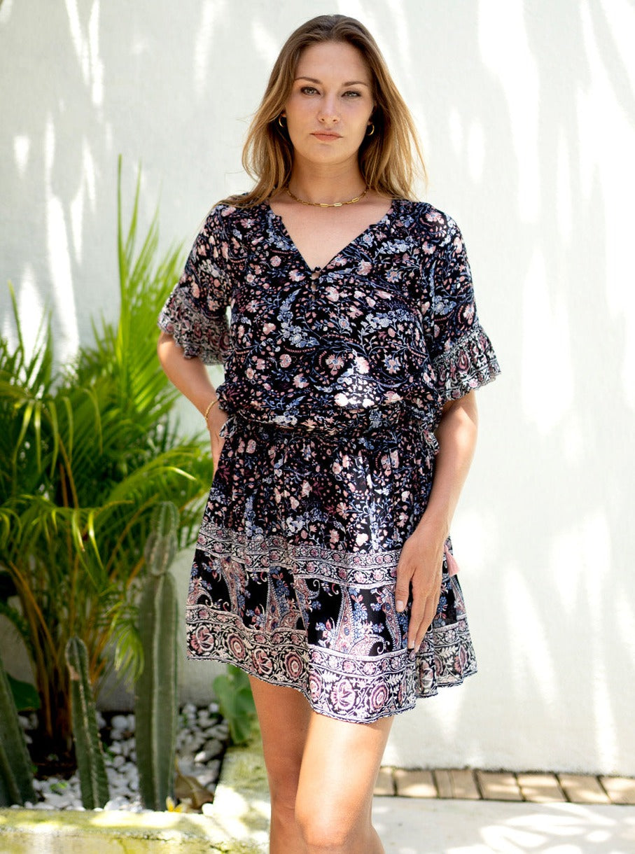 Flora Mini Dress - Night Bloom – For Days